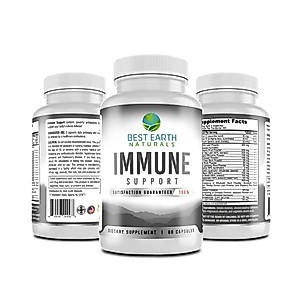 Best Earth Naturals Immune Support- Vitamin Herbal Complex for Immune System Support & Immunity Booster - 60 Count