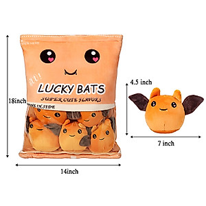 Plush Pillow Throw Pillow, Removable Fluffy Animal Dolls, Soft Animals Doll Toy Pillow, Gifts Plush Cotton Stuffed Animals Pillow for Girls Kids, Sofa Chair Decorative Pillow, 8 Strawberry Bunny