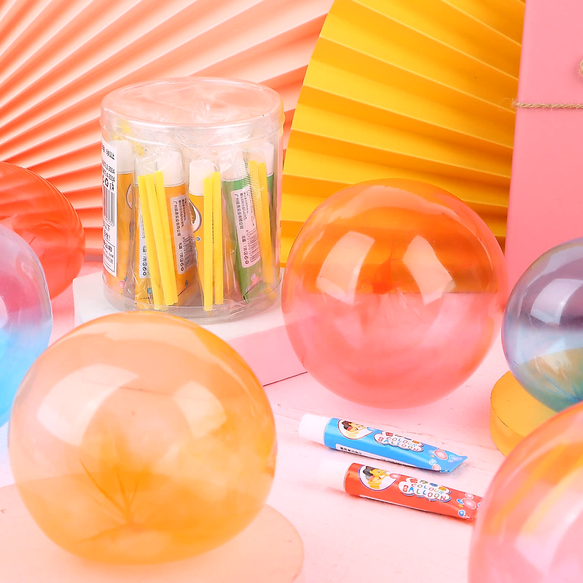 20Pcs Blow Plastic Bubbles Toys Large Bubble Balloons for Kids Outside Party Birthday Gift, Bubble Blowing Products, Bubble Toys, Bubble Balloon, Toddler Outdoor Toys