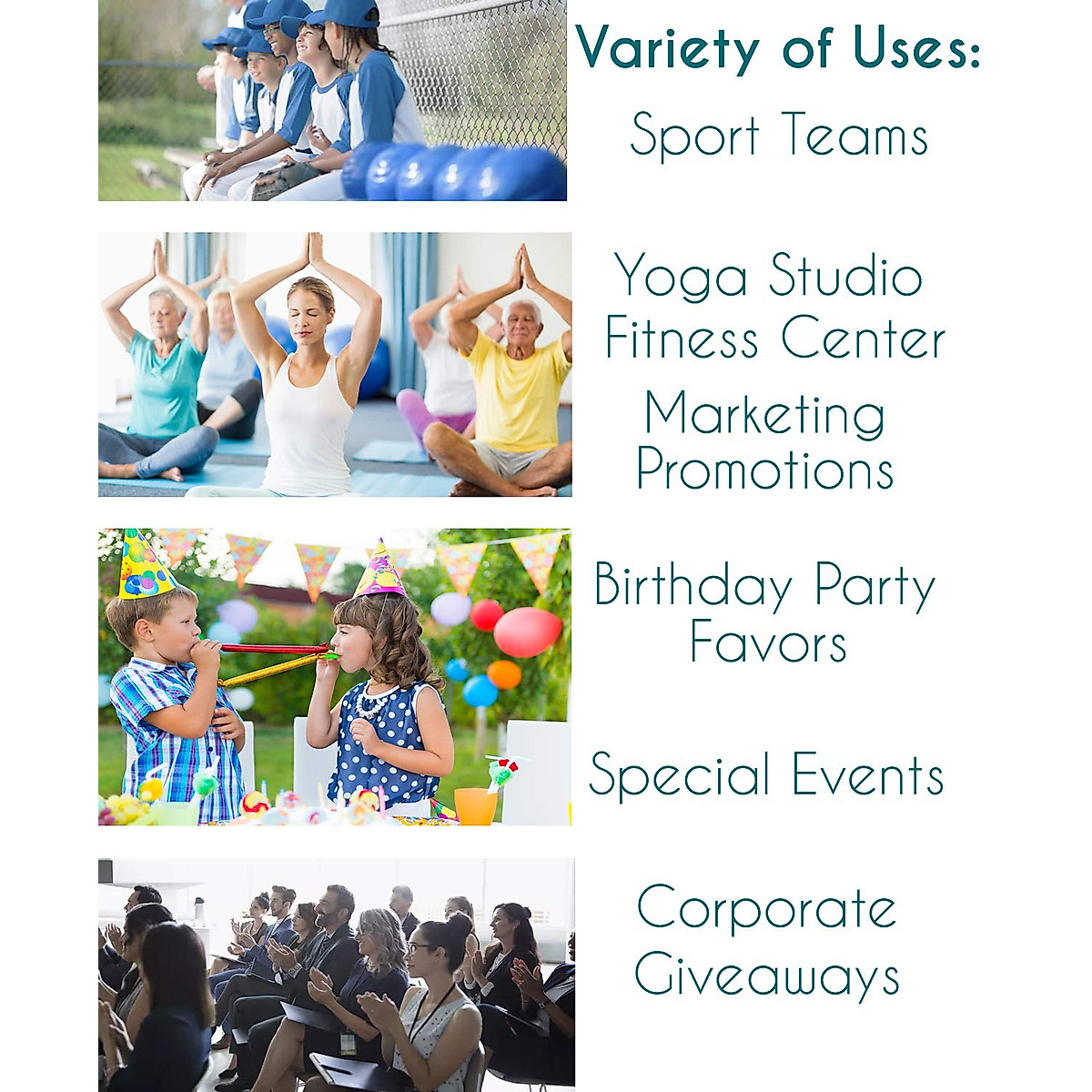 Rolling Sands 24 Ounce BPA-Free Green/Green Plastic Water Bottles, Set of 10, Made in USA