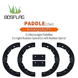 BOSFLAG 753-0613 Paddle Set Replaces MTD 753-0613, 753 0613, 731-0780, 731-0780A, 731-0781A, 731-0782 for White Outdoor SB140, SB300, SB350, SB400, Cub Cadet 321, 321R, 421R, 521E, 521R Snow Throwers