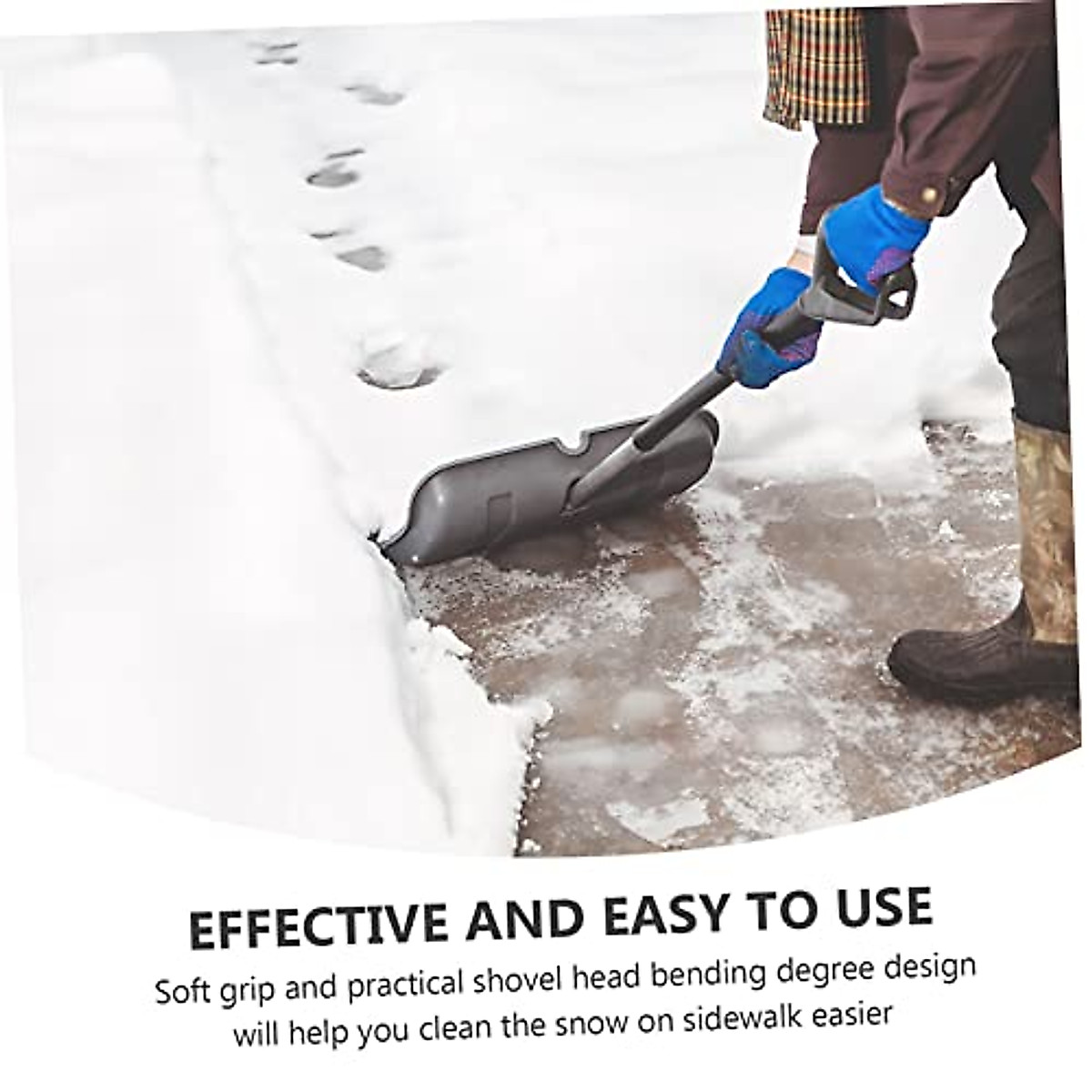 SUPVOX Snow Scraper Snow Remover for Driveway auto Snow Brush Winter Brush for car Snow Removal Brush extendable Snow Brush Manual Snow Pusher Snow Device The roof Plastic White