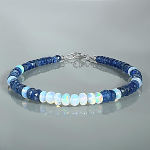 Vatslacreations Boho Ethiopian Fire Opal Bracelets for Women Trendy of Valentines Gifts, Silver Bracelets for Women the Best Womens Birthday gifts