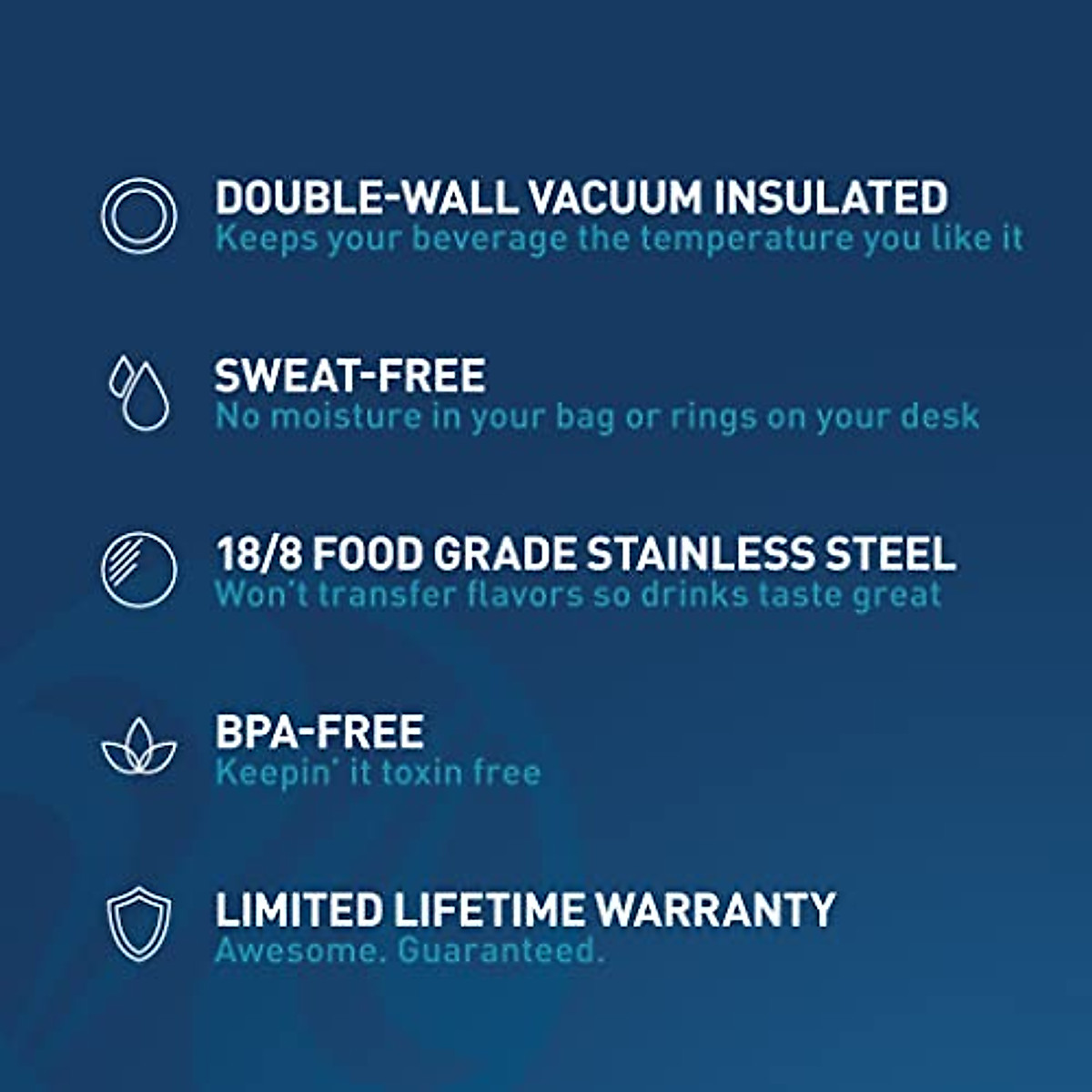 Takeya Actives Kids Insulated Stainless Steel Kids Water Bottle with Straw Lid, 14 oz, Atlantic Blue