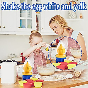 AGSIXZLAN Egg Yolk Mixer,Quick Golden Manual Egg Mixer Portable Egg Maker,Eggs Shaker Egg Spinner for Kitchen Mixing Egg Whites and Yolks