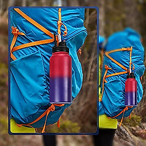 WATMHHJQ 18oz/32oz Insulated Stainless Steel Water Bottle,BPA Free,Sport Metal Thermos Water Bottles Cups, Leak-Proof Double Wall Vacuum Wide Mouth, Keep Cold for 20 Hrs/Hot 8 Hrs