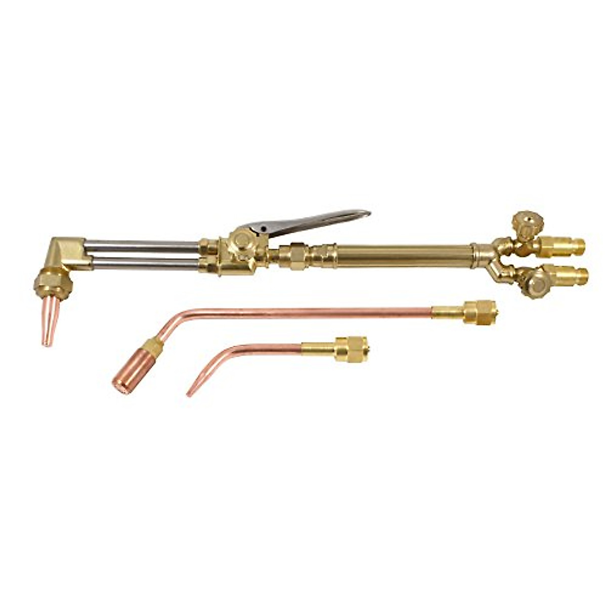 SÜA - Medium Duty Oxy-Fuel Torch with Check Valves, Cutting, Heating and Welding Tips (Acetylene) - Compatible with Victor