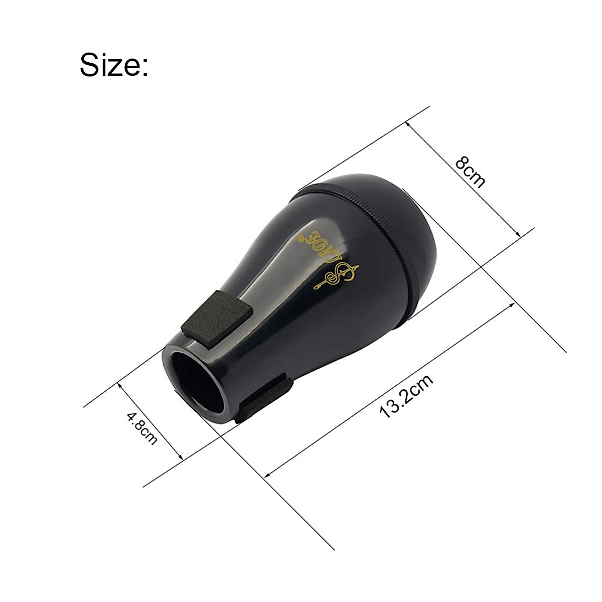 MILISTEN Trombone Straight Mute Trombone Mute Tenor Trombone Practice Silencer Accessory Parts Music Instrument Accessory