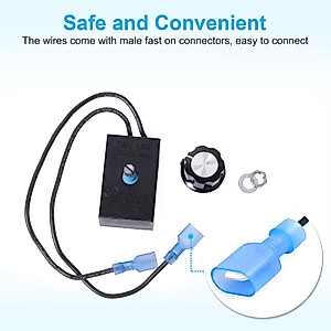 Hipoilk Full Range Rheostat Variable Speed Controller with On/Off Position, Fan Speed Control for Fireplace and Stove Blowers