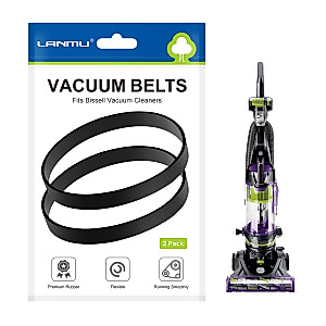 LANMU Replacement Belts Compatible with Bissell Models 2252, 2254, 22543, 2256, 2258, 2259, 2260, 2316, 2739, 1793, 1309 Powerlifter/CleanView Swivel Rewind Pet Vacuum (2-Pack)