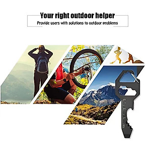 DMW Multi-Function Bottle Opener, Key Chain Creative Beer Openers, Outdoor Multi-Function Small Tools for Men and Women