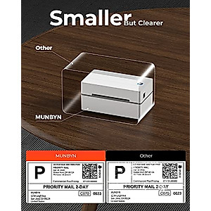 MUNBYN Bluetooth Thermal Shipping Label Printer, 4x6 Wireless Label Printer for Shipping Packages Small Business Office and Home, Support iPhone Android iPad Windows macOS Chromebook Etsy Ebay USPS