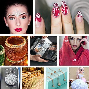 4 Sheets Face Gems Eye Jewels Rhinestones Stickers, Small Face Gems, Self Adhesive Rhinestones Stickers for Face, Acrylic Self Adhesive Crystal for Makeup Face Eye Rhinestones Gems Jewels Stick on