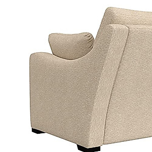 Hillsdale York Upholstered Modern Sectional Sofa Fabric Couch, Sand