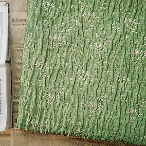 XMTXZYM 2 Meter Embossed Yarn Dyed Jacquard Fabric Women's Dress DIY Sewing Fabric