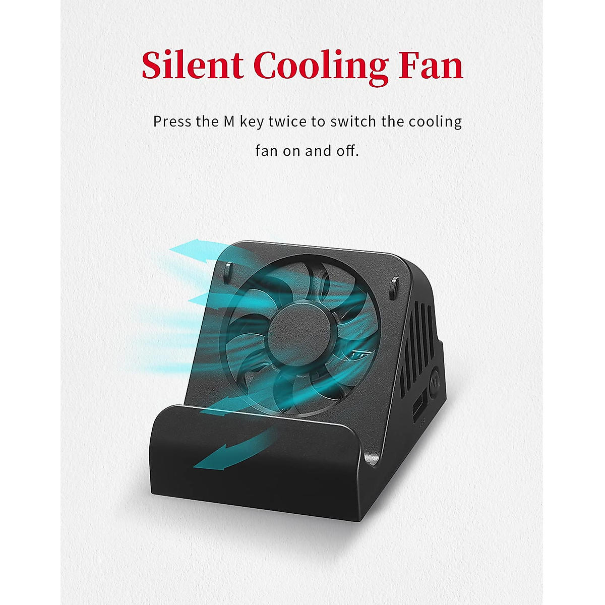 TXLBTTL Switch Dock, TV Projection Charging Dock for Switch, Cooling Fan Compact 4K HDMI Adapter, Portable Switch Charging Stand, Switch Docking Station USB 3.0