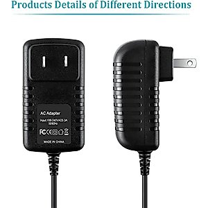 Guy-Tech AC/DC Adapter Compatible with Hitachi Digital 8 Hi8 8mm Video Camcorder VHSC Camera VM-E54A VM-E56A VM-E58A VME56A VME58A VM-H58 VM-H58E Power Supply Cord
