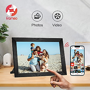 32GB FRAMEO 10.1 Inch Smart WiFi Digital Photo Frame 1280x800 IPS LCD Touch Screen, Auto-Rotate, Motion Sensor, Share Moments Instantly via Frameo App from Anywhere