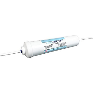 Inline Water Filter For Refrigerators, Ice Makers, Coffee Makers, Water Fountains, Water Coolers, Sink Faucets, RV, Campers, and Boats - with 1/4" Quick-Connect Fittings
