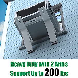 Forestchill Window Air Conditioner Bracket, Heavy Duty Window AC Support Bracket with 2 Arms, Universal Fit 5,000 to 22,000 BTU A/C Units, Up to 200 lbs