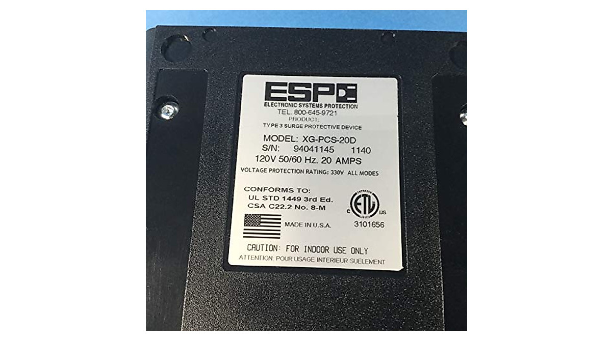 ESP Next Gen XG-PCS-20D 20 Amp Surge Protector & Monitor