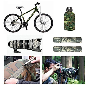 homeemoh 5cm x 5m Self Adhesive Protective Camouflage Tape, Camo Wrap Waterproof Tape Stretch Bandage Duct Tape for Outdoor Camping,CP