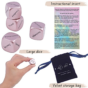 Lavender Sophia Date Night dice for Couples - Date dice for Couples Date Night Ideas - 100 Date Ideas for Couples Games Date Night Bucket List - Date Night Games for Couples Games