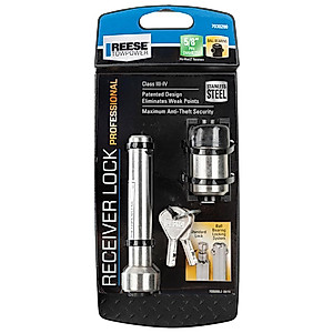 Reese Towpower 7030200 Professional 5/8" Stainless Steel DogBone Style Receiver Lock
