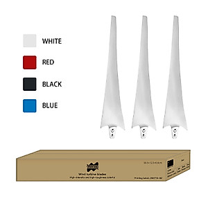 Mars Rock Blue Color Length in 58CM 22.83" High Strength Carbon Fibers Windmill Blade Nylon Fiber Wind Turbine Blade for DIY Horizontal Wind Turbine Generator Windmill Assembling