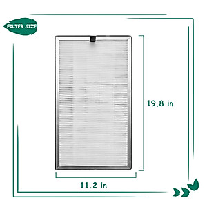 Asheviller Replacement Filter, Compatible with MA Series 112 V2.0 Air Purifier,3 in 1 Pre-filter, H13 True HEPA Filter and Activated Carbon Filter, 2 Pack
