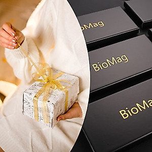 BioMag Magnetic Bracelet for Women,Titanium Steel Wristband Brazaletes Solid Pure Copper Valentine's Day Gift for Her Jewelry Gift with Adjustable Tool Birthday Gifts (Silver)