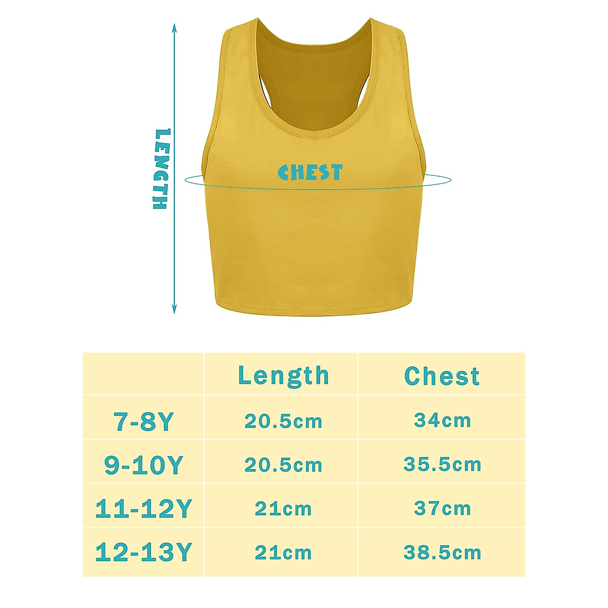 Geyoga 6 Pieces Girls Dance Tank Top Racerback Crop Top Sleeveless Dance Outfit for Ballet Hip hop Athletic wear(11-12 Year,Bright Color)