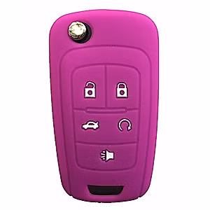 Rpkey Silicone Keyless Entry Remote Control Key Fob Cover Case protector Replacement Fit For Buick Encore LaCrosse Regal Verano（Violet）OHT01060512 5461A-01060512