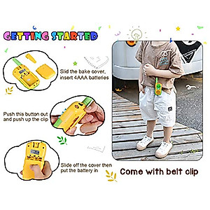 LOOIKOOS Walkie Talkies for Kids, 3 KMs Long Range Walky Talky Radio Kid Toy Gifts for Boys and Girls 3 Pack