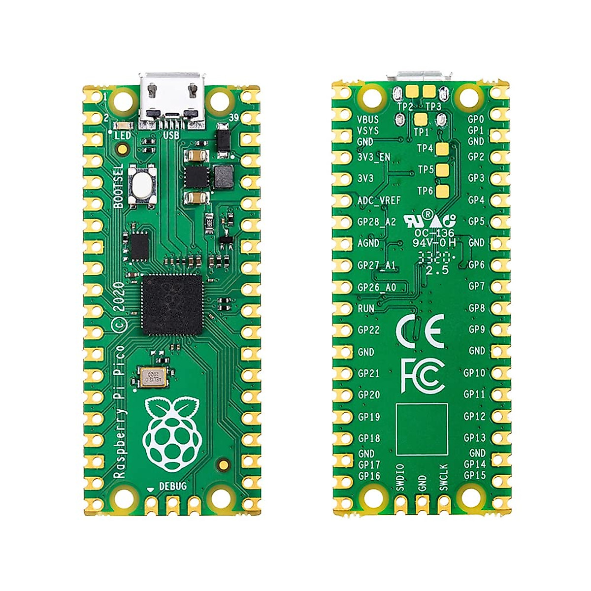 KEYESTUDIO Raspberry Pi Pico Basic Starter Kit with Headers Micro USB Cable, Pico RP2040 Microcontroller, Flexible 26 Multifunction GPIO Pins, Temperature Sensor, Programmable in C & MicroPython