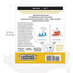 German for Kids: Beginner Learning Set of 10 First Reader Books with Online Audio and 100 Words: Learn German for Kids Ages 3-8, Set 1 by Language Together