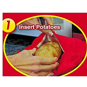 Washable Cooker Bag Microwave Potato Baked Cooker (cooks 4 Potatoes at Once)