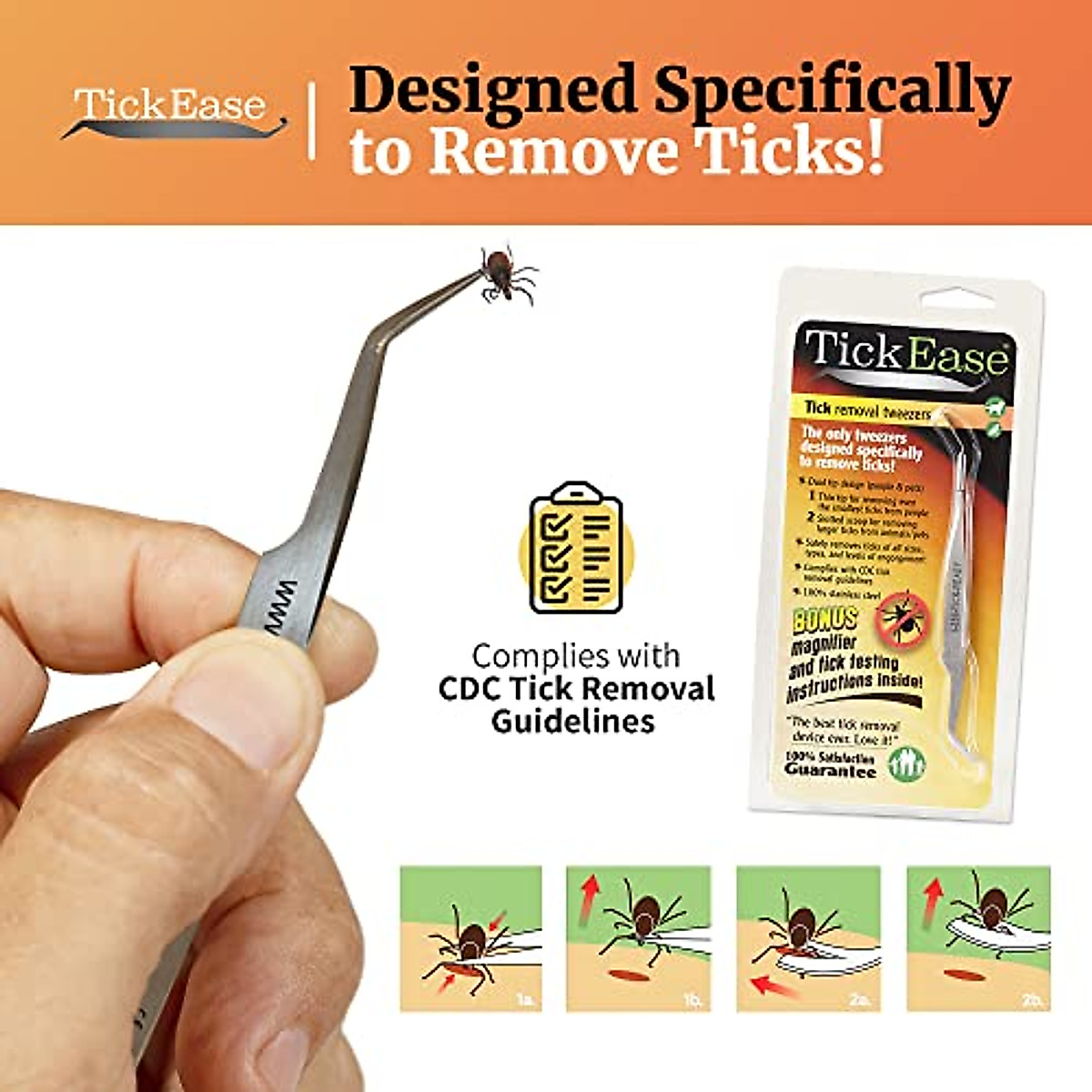Tickease, Tick Removal Tweezers