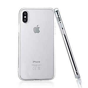 technext020 for iPhone Xs Clear Case, Shockproof Ultra Slim Fit Silicone iPhone 10 Transparent Cover TPU Soft Gel Rubber Cover Shock Resistance Protective Back Bumper for iPhone X Clear