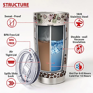 Personalized Tumbler Cup, To My Daughter Whisper Back I Am The Storm, Heart-warming Christmas Birthday Valentines Day Gifts for Daughter from Mom Dad Parents