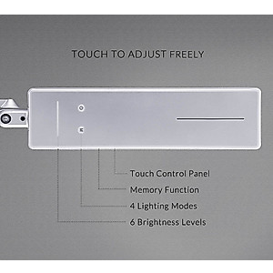 PHIVE LK-2 Architect Desk Lamp with Metal Swing Arm, Dimmable Workbench Lamp (4 Lighting Modes, 6 Brightness Levels), Eye-Caring Architect Task Table Light, Clamp on Desk Light for Office, Drawing