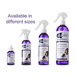 Leucillin Natural Antiseptic Spray for Dogs, Soothes Itchy Skin and Promotes Healing, Effective Treatment for Dogs, Wound and Skin Care Solution for Pets, First Aid Kit Essential - 150ml