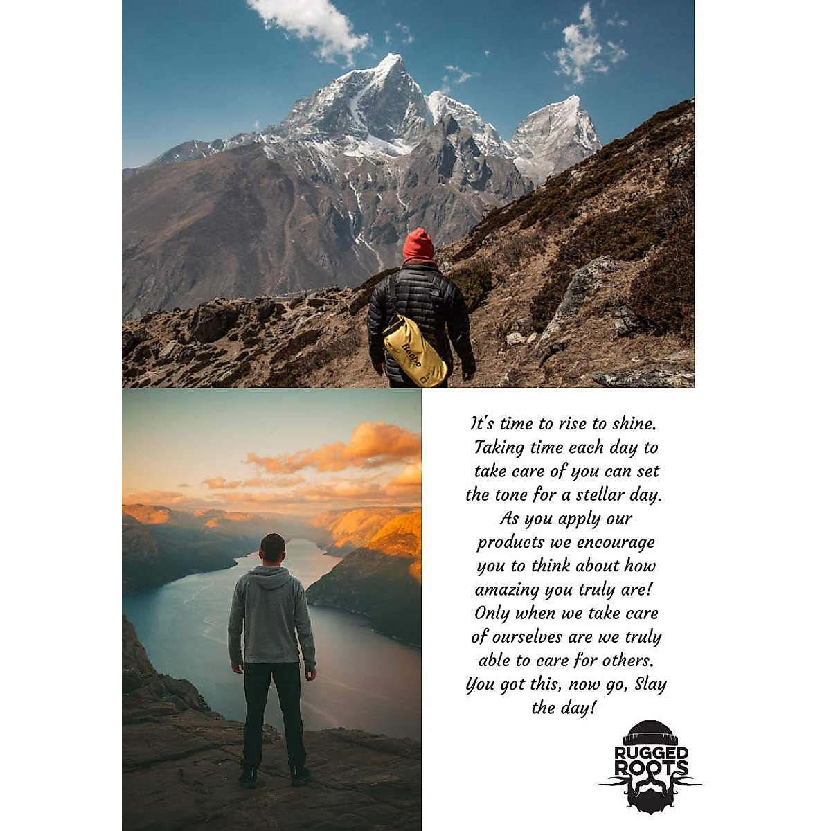 Rugged Roots Foaming Beard Wash -Refreshing Clean Scent of Spearmint, Unique Gift for Men