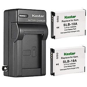 Kastar 2-Pack Battery and AC Wall Charger Replacement for Sealife FJ-SLB-SLB10A Battery, Sealife DC2000 Underwater Camera, WASPcam 9905 Wi-Fi, WASPcam 9906 CAMO, WASPcam 9907 4K Camera