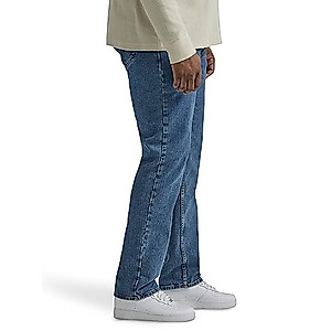 Lee Men's Big & Tall Legendary Regular Straight Jean, Pepper Stone, 44W x 29L