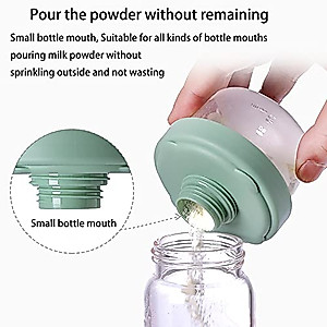 IENYPA 4 Layers Baby Milk Powder Formula Dispenser on The go, Baby Formula Containers for Travel, Formula Holder Mixer, Baby Feeding Snack Storage Container, Portable, Stackable, Non-Spill, BPA-Free