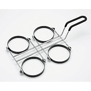 HUBERT Egg Cooking Ring Metal with Black Handle