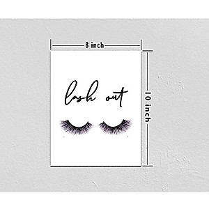 Lash out,Eyelashes Prints Set,Set Of 3,Lashes Print,Lash Decor,Beauty Salon Decor,Lashes Studio,Lash room decor,My life may not be perfect 8X10inch Noframed