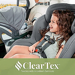 Chicco NextFit Max ClearTex Convertible Car Seat| Rear-Facing Seat for Infants 12-40 lbs. | Forward-Facing Toddler Car Seat 25-65 lbs. | Baby Travel Gear | Cove/Grey
