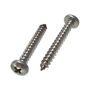 # 6 X 2" Stainless Steel Pan Head Phillips Sheet Metal Screws (Pack of 12)